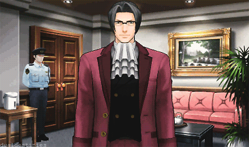 I Really Like Miles Edgeworth With Glasses Okay On Tumblr