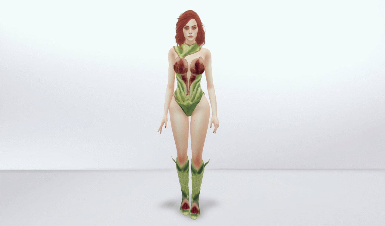 Character Poison Ivy From Injustice 2 New Mesh 4 Variants Of The Costume For Female Full Body