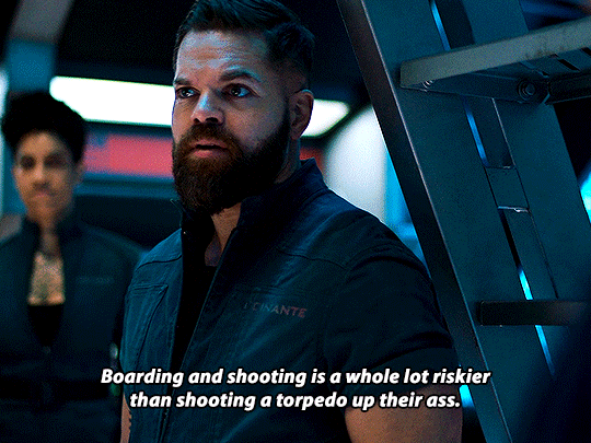 THE EXPANSE : Amos Burton and Bobbie Draper THE EXPANSE 6x02 THE EXPANSE : Amos Burton and Bobbie Draper THE EXPANSE 6x02